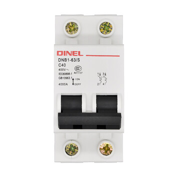 迪耐尔（DINEL）DNB1-63/S C 2P 40A 工业空开带漏保小型漏电保护断路器 2P40A-融创集采商城