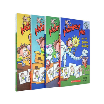 学乐大树桥梁章节书4册套装MONKEY ME猴子男孩英文原版Scholastic Branches