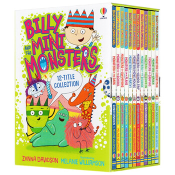 比利和迷你怪兽 12册 英文原版 Billy and the Mini Monsters 全彩儿童幽默桥梁章节书 小学生英语学习课外读物 Usborne . 梦想童趣城
