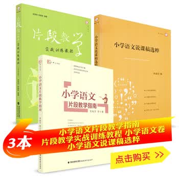 全套3本 片段教学实战训练教程小学语文卷 小学语文片段教学指南 小学语文说课稿选粹 小学语文教学
