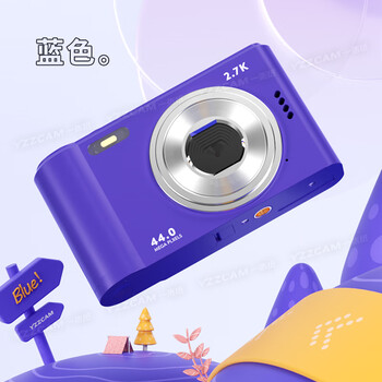 YZZCAM 精灵小卡入门级小型数码相机校园高清高像素学生党可拍照上传手机学生CCD平价照相机 蓝色送32G卡【图片 价格 品牌 报价】-京东