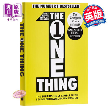 重要的事，只有一件 英文原版 The One Thing Gary Keller 企业管理