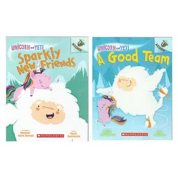 学乐大树桥梁章节书2册套装UNICORN AND YETI独角兽和雪人英文原版Scholasti