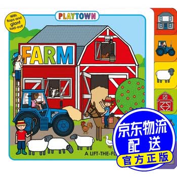 玩乐小镇：农场 Playtown Farm L-T-F农场 美版 进口翻翻书
