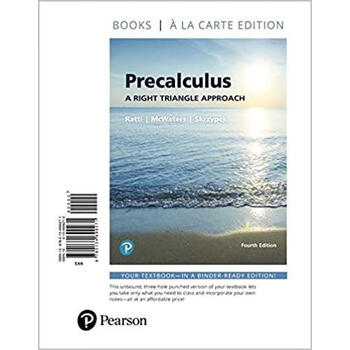 Precalculus: A Right Triangle Approach, Books a 