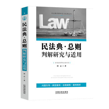 民法典总则判解研究与适用 何志 法制 最高人民法院指导案例典型疑难案例分析 民法理论民事权利民事责任
