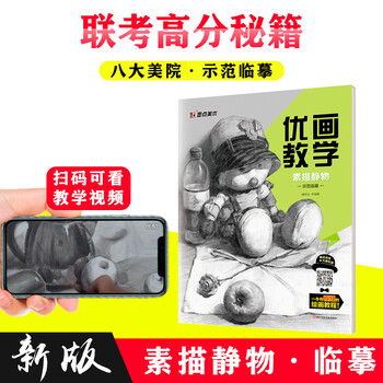 墨点美术 优画教学 素描静物（示范临摹） 绘画技法