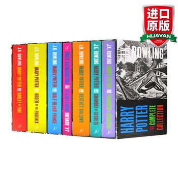英文原版 哈利波特1-7盒装成人版 Harry Potter Boxed Set 7册套装 哈利波特与魔法石/密室/阿兹卡班的囚徒/火焰杯/凤凰社/混血王子/死亡圣器