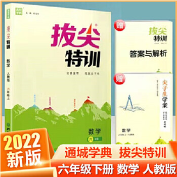 2022版 拔尖特训 六年级下册数学 人教版