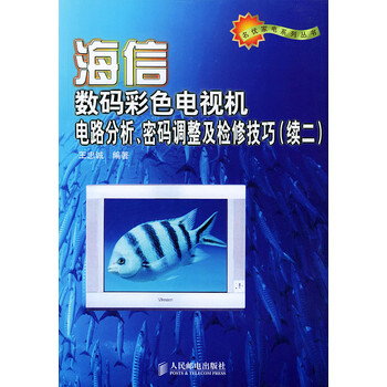 海信数码彩色电视机电路分析密码调整及检修【正版图书】