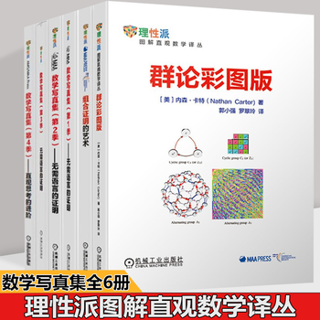 数学写真集全6册 第1-3季无需语言的证明+第4季直观思考的进阶+组合证明的艺术+群论彩图版图解数学