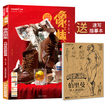 像典图集 几何体和静物篇静物素描书素描几何体书速写照片书美术书教材高考艺考争霸联考素描  素描结构 