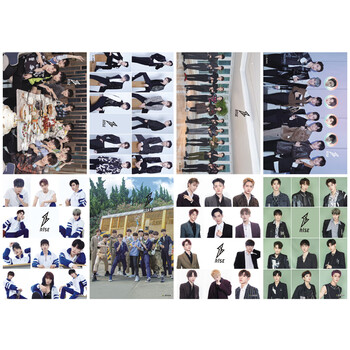 R1SE海报2021全新周边周震南何洛洛夏之光明信片卡贴壁纸挂画 R1SE H款 海报43X29cm 一套8张