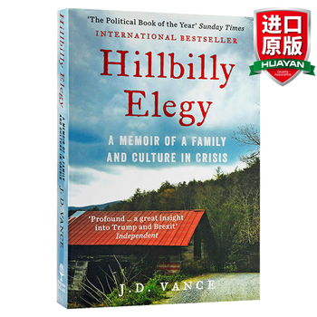 英文原版 乡下人的悲歌 Hillbilly Elegy J.D.万斯