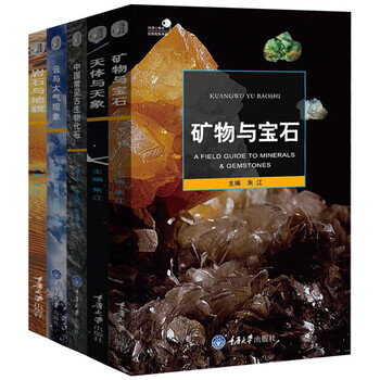 正版 好奇心书系全5册 中国常见古生物化石+矿物与宝石+天体与天象+云与大气现象+岩石与地貌 奇妙的
