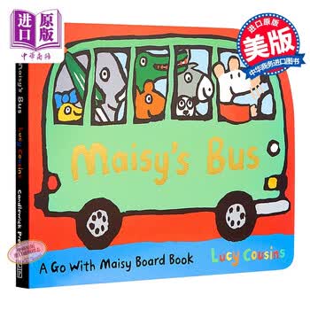 小鼠波波的汽车 Maisys Bus 廖彩杏书单 韵律启蒙纸板书 0~3岁 英文原版 小鼠波波