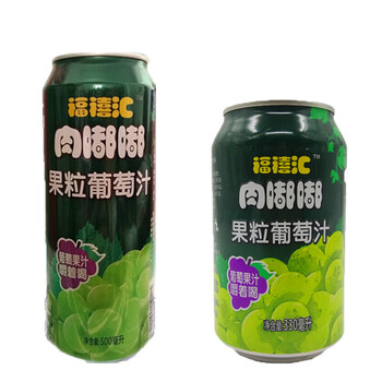 福禧汇肉嘟嘟葡萄果肉多饮料葡萄汁果粒500ml*15罐/330ml*24罐多种规格整箱 500ml*15罐【图片 价格 品牌 报价】-京东