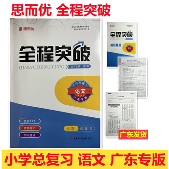 2022版 思而优 全程突破小学总复习语文 广东专版 六年级全程突破小学升学总复习语文