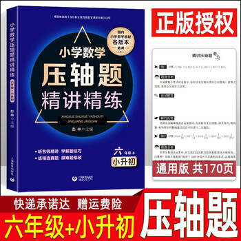 小学数学压轴题精讲精练六年级+小升初 6六上册下册数学练习题专项训练辅导资料书通用版小学升初中练习册