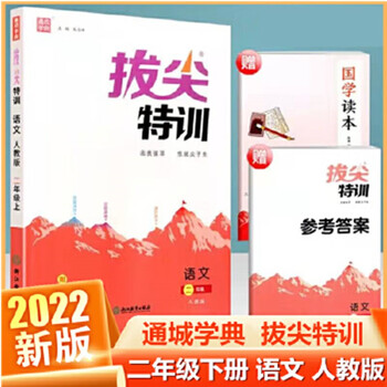 2022版 拔尖特训 二年级下册语文 人教版