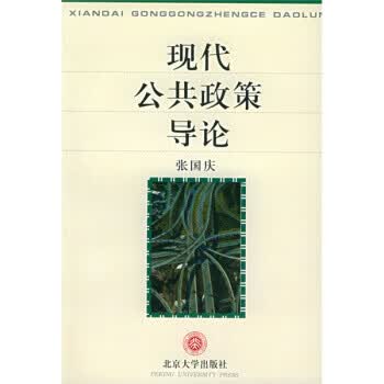 现代公共政策导论 张国庆 北京大学出版社