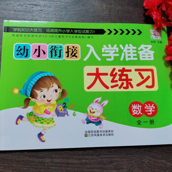 幼小衔接入学准备大练习 5册数学/语言/拼音/10以内加减法/20以内加减法练习册测试卷幼儿园大班学 数学 全一册