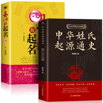 全套2册 中华姓氏起源通史+易经与起名正版 中国传统起名实用大全易经与取名宝宝取名书籍姓氏的起源发展