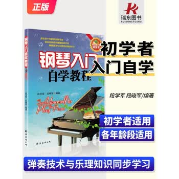 正版钢琴入门自学教程 段学军段晓军编 南海出版公司 儿童成人钢琴初级基础零基础入门教材 钢琴初学者练