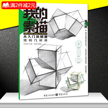 【】我的素描从入门到精通结构几何体 绘画基础教程 对画结构几何形体 美术艺考书籍