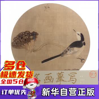 宋人花鸟(疏荷沙鸟图)/名画摹写