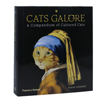  Cats Galore A Compendium of Cultured Cats 英文原版 宠物猫猫艺术绘画集临摹画集画册 萌猫治愈手册艺术绘画作品集书籍畅销书