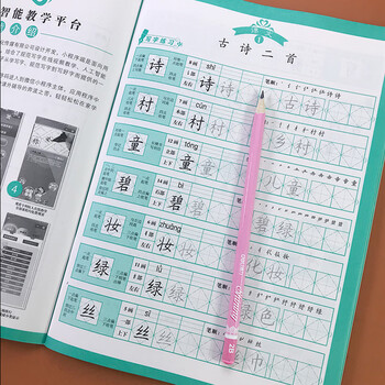人教版写好规范字二年级下册菱形十字格写字法语文同步训练小学生书法铅笔钢笔硬笔正楷练字帖笔画笔顺字词专