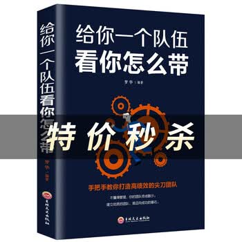 给你一个队伍看你怎么带 管理方面的书籍 企业管理书籍书 团队员工人员激励管理带团队 餐饮销售酒店