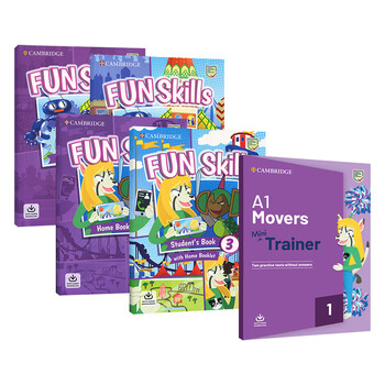 剑桥少儿英语YLE考试全套5册Fun Skills 3/4级别学生书练习册+2020真题集Mov