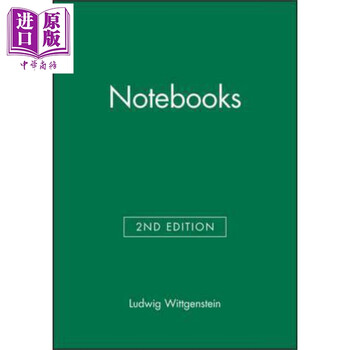 英文原版 Notebooks 笔记本 Ludwig Wittgenstein