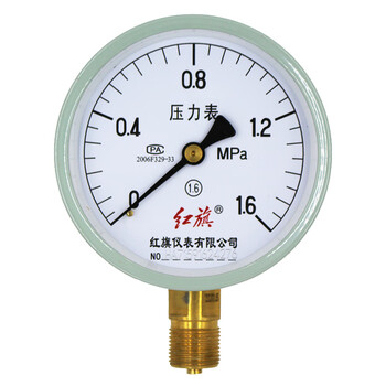 Y100普通弹簧管压力表真空表水压气压表0-1.6MPA仪表 1.6MPA（16公斤）【图片 价格 品牌 报价】-京东