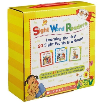 学乐常见字读本25册家长指导套装 英文原版儿童绘本 Scholastic Sight Word Readers Parent Pack 儿童启蒙高频词汇绘本 英文版
