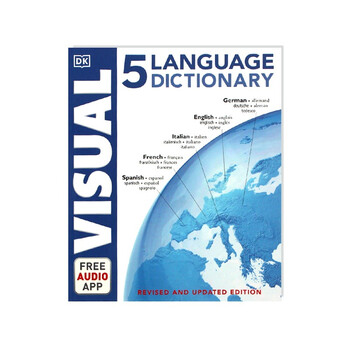 5 Language Visual Dictionary 五种语言图解词典 DK百科 超6500个单词短语 收录日常生活场景情景对话词语 进口原版