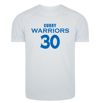 【斯蒂芬Curry球迷】勇士库里30号篮球服运动速干短袖T恤男女训练半袖球衣投篮服 白色库里t恤中印大30 XXXL
