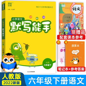 2022新版小小学语文默写能手六年级下册人教版 RJ六年级下册语文书随堂练习册拼音生字词语短语句段 六