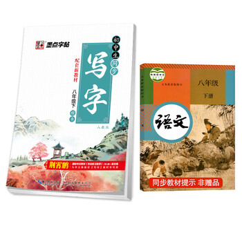 墨点字帖 2022年初中生同步字帖写字课课练八年级下册同步字帖荆霄鹏铅笔字帖钢笔字帖笔顺笔画字帖楷书字帖人教部编版