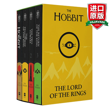 英文原版 指环王霍比特人 The lord of the rings 4册盒装