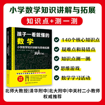 正版 孩子一看就懂的数学 罗布伊斯特威系统介绍了小学数学知识点和重要的解题方法及技巧知识讲解 书籍