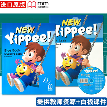 英国MM原版幼儿英语 New Yippee 幼儿园3-6岁儿童英文零基础启蒙入门培训教材 Blue（大班教材）