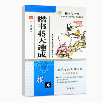 楷书练字帖常用字楷书45天速成楷书临摹钢笔硬笔书法本书写练习中小学生初学者练字贴正楷 楷书45天速成