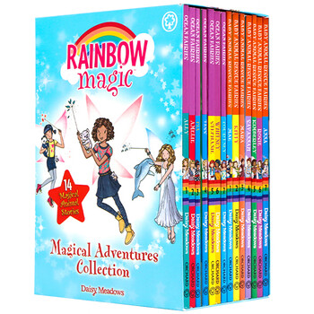 Rainbow Magic 14册套装彩虹魔法仙子章节书英文原版