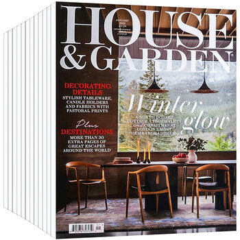 英国 HOUSE & GARDEN 杂志 订购2022年 E38 别墅装修花园设计杂志