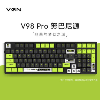 VGNV98PRO极地狐轴极地款 蓝莓冰淇淋轴海盐色三模无线机械键盘 冰淇淋轴Pro 努巴尼源（限定款）【图片 价格 品牌 报价】-京东