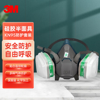 【3M7502尘毒套装】3M防毒面具 KN95呼吸防护套装 6502硅胶半面具+1对6004滤盒+1对501滤棉盖+2片5N11简装滤棉 1套装【行情 报价 价格 评测】-京东