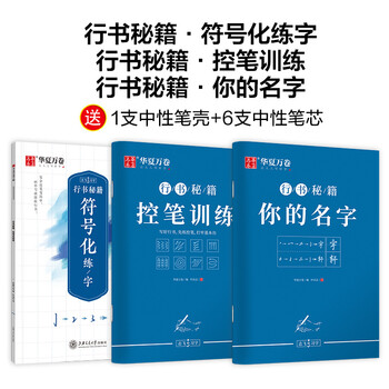 行书秘籍套装行书练字控笔训练字帖全套5本装 行书秘籍（3本装）